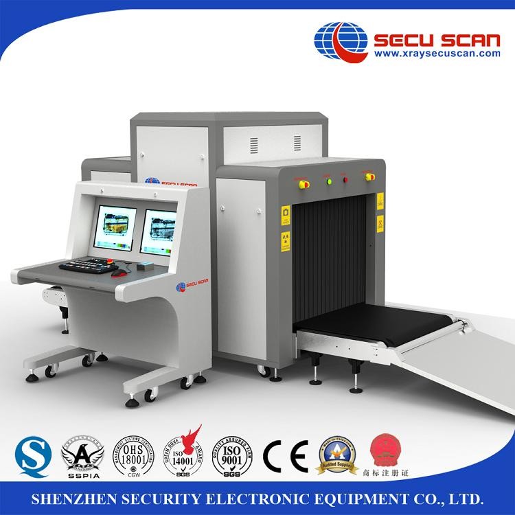 Tunnel X Ray Baggage Scanner Machine High Penetration 38 AWG Guarantte